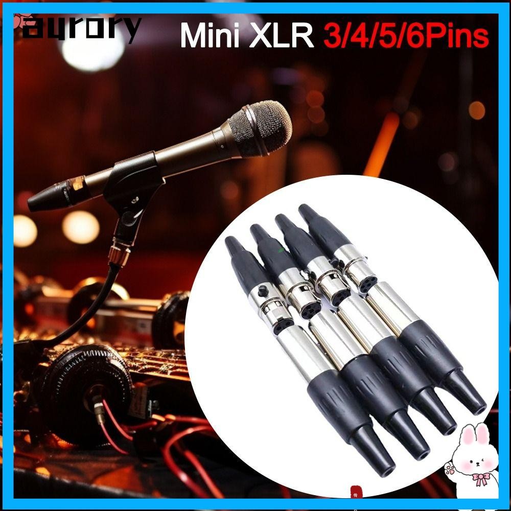 AURORY Small XLR Female Male Socket, for Cable Soldering 3/4/5/6Pin ...