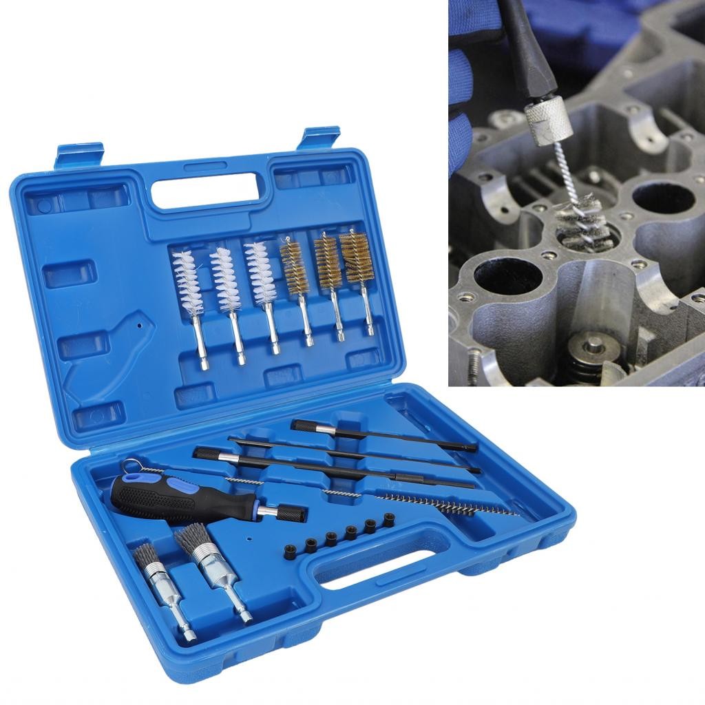 Engine Injectors Cleaner Kit Diesel Injector Seat Cleaning Brush Tool ...