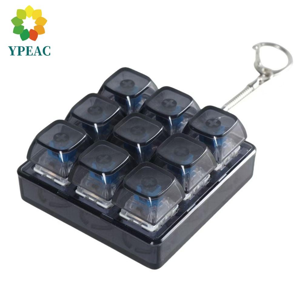 YPEAC Keyboard Keychain, 9-button Square Keyboard Caps Toy, Funny ...