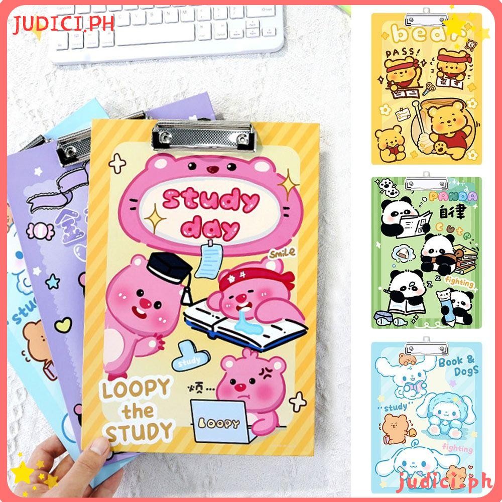 JUDICI A4 Folder Board, Multifunctional Cute Cartoon Clipboard, Useful ...
