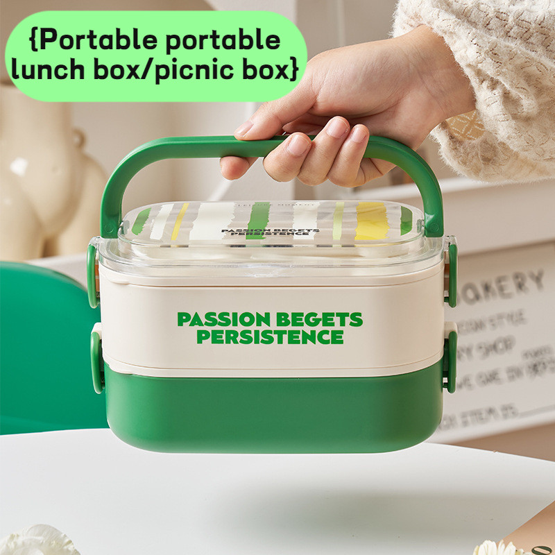 Pastoral Style Lunch Box Students Dedicated Lightweight Compartmented ...