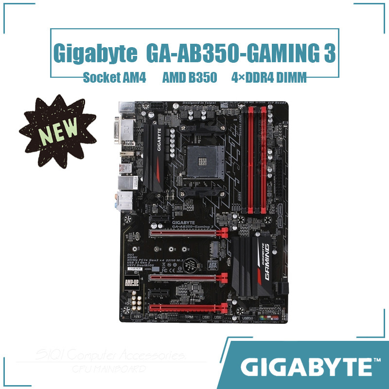 [NEW] Gigabyte GA-AB350-GAMING 3 Motherboard AMD B350 4×DDR4 DIMM ...