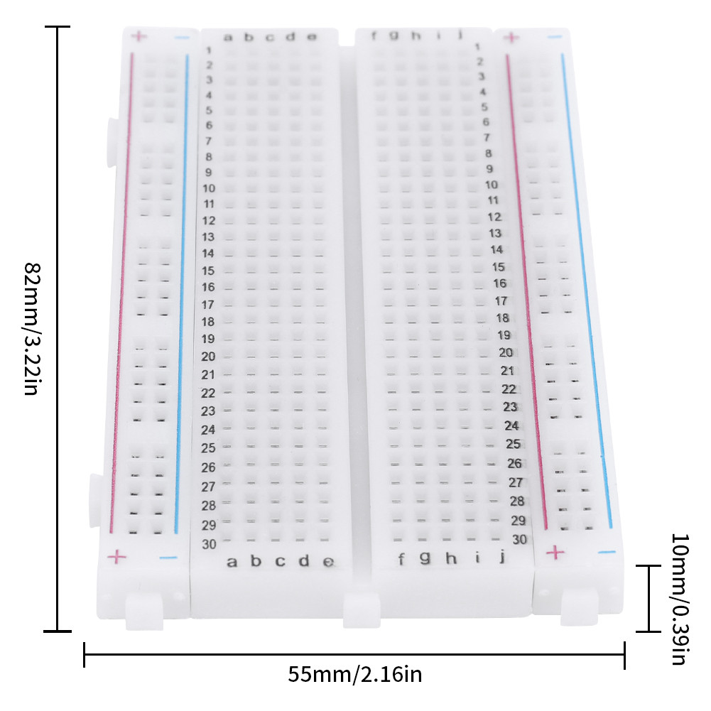 Mini Universal Test Protoboard Spliceable Solderless Breadboard Circuit ...