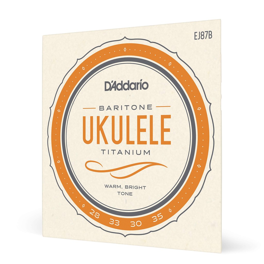 D'Addario Titanium Ukulele Strings - EJ87 Series for Tenor, Baritone ...