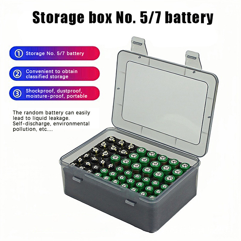 # JTPH # Battery Storage Organizer Holder Holds 54 AA AAA Batteries ...