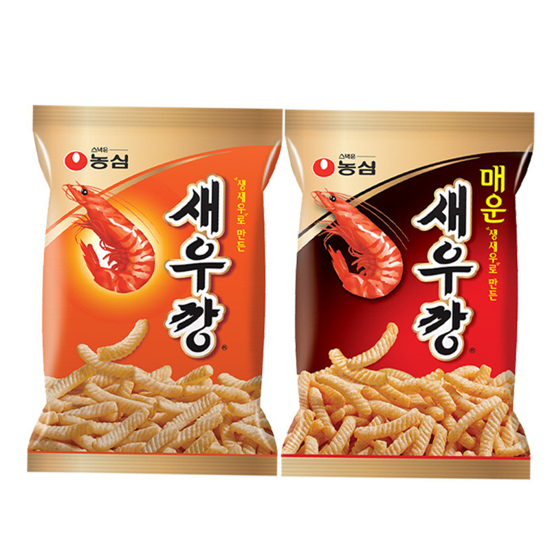 Korea Imported Casual Snacks Nongshim Fresh Shrimp Strips Original Spicy Cinema ktv Supermarket ...