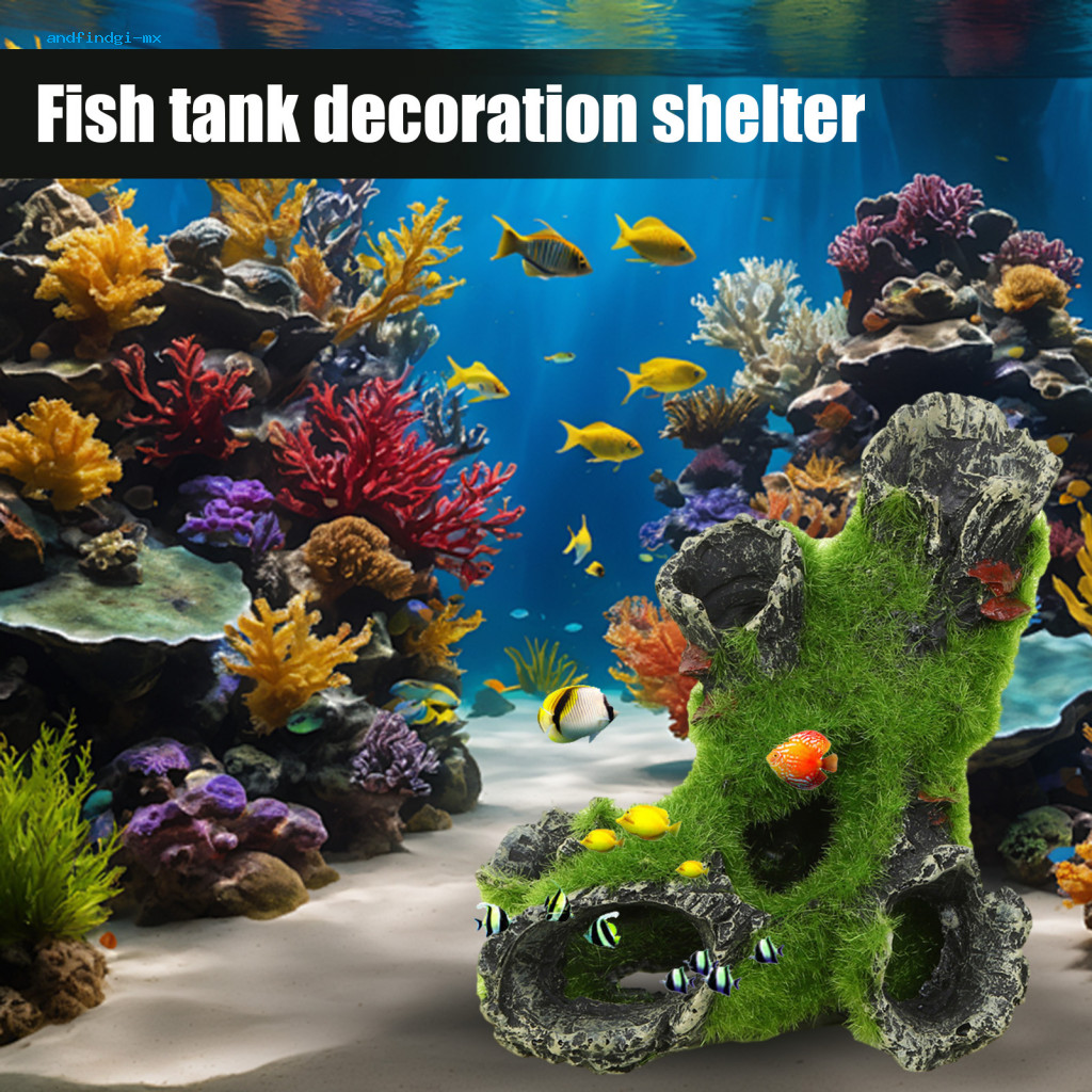 andfindgi Realistic Moss Tree Trunk Flocking Tree Trunk Natural Resin ...