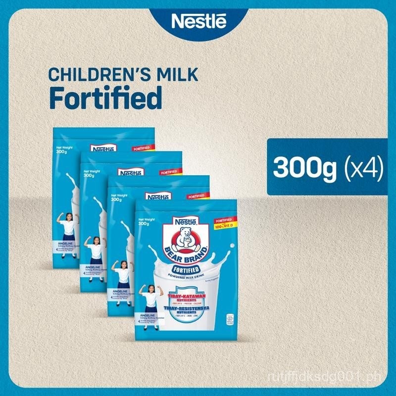 BEAR BRAND Fortified Powdered Milk Drink 300g - Pack of 4 | Shopee ...