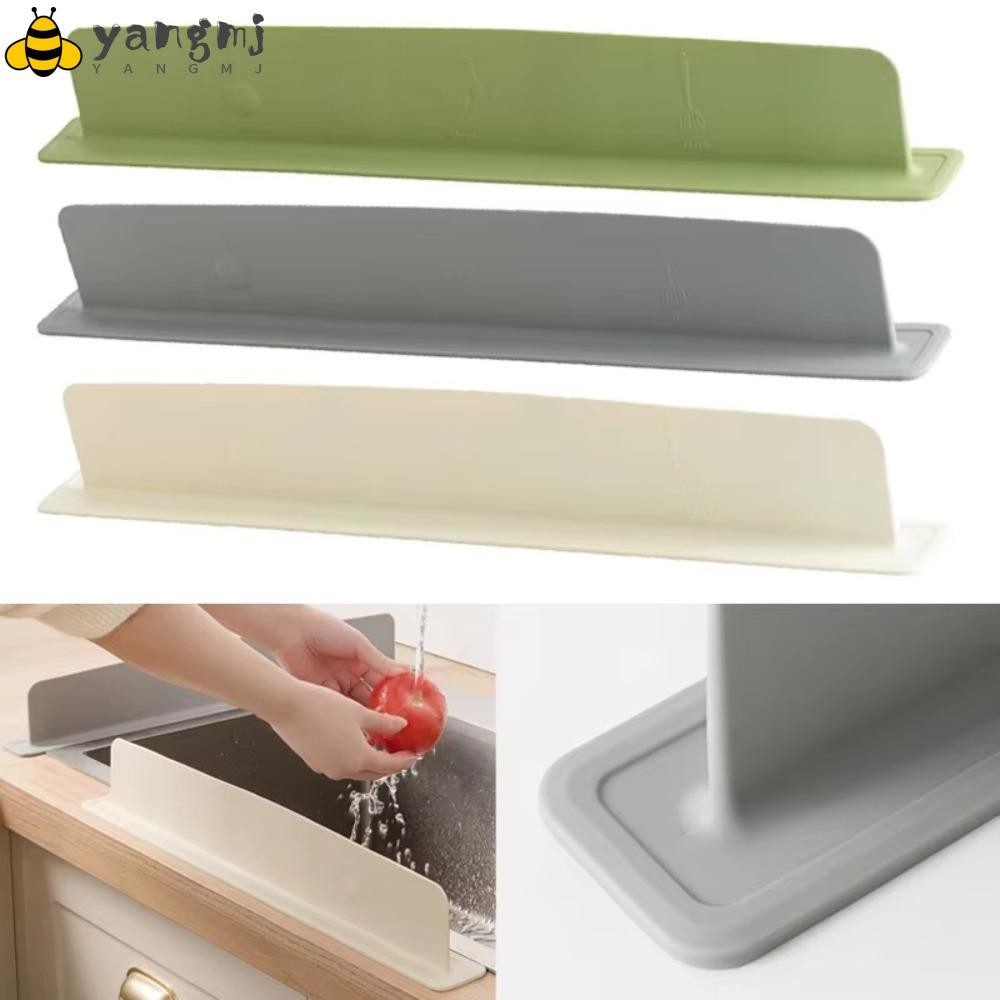YANGMJ 1/2pcs Sink Baffle Splash Guard, Silicone Oil-Proof Water Baffle ...