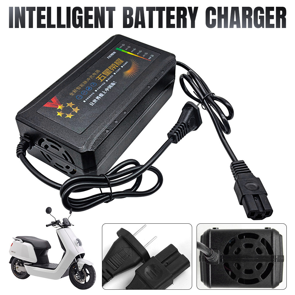 48V 60V Electric Bicycle LED Intelligent Indicator Charger for 12ah ...