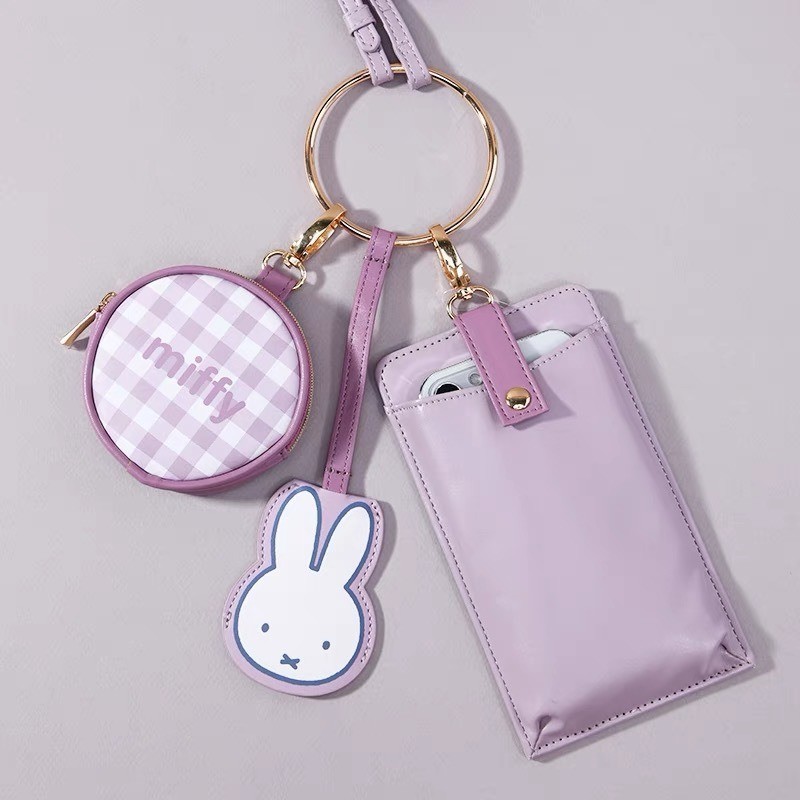 Japanese mitty Rabbit Mobile Phone Bag Three-Piece Set Creative Cute ...