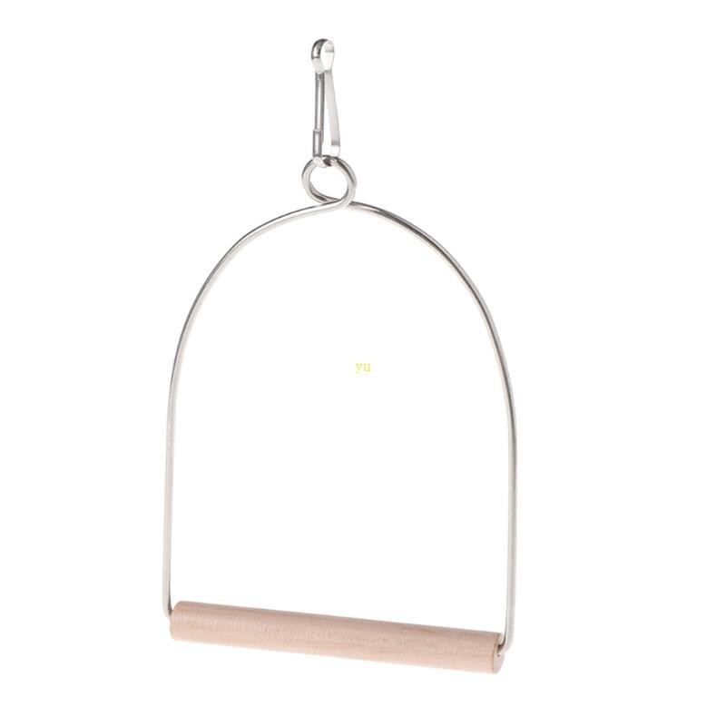 YU Bird Swing Small Parrot Perch Natural Stand for Playing Chewing Cage ...