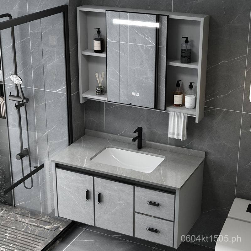 Wash Basin Combination Bathroom Rock Slab Basin Space Aluminum Toilet ...