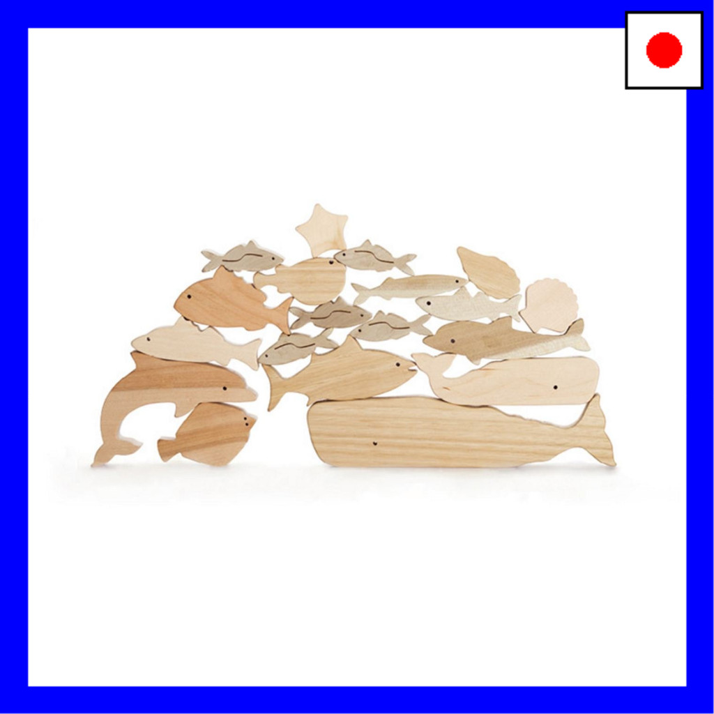 Oak Village Sea Creatures Blocks - Toys made by craftsmen in Hida ...