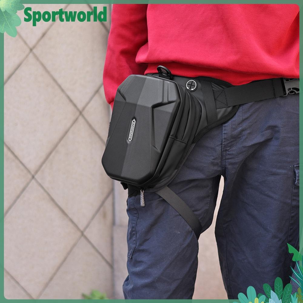 Drop Leg Bags Hard Shell Motorbike Hip Bum Pack Bags Expandable ...