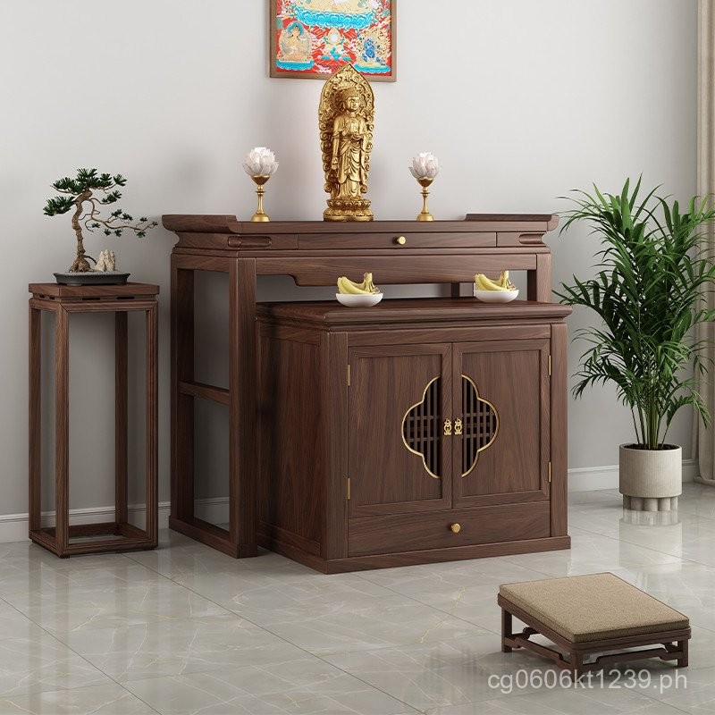 Solid Wood Altar New Chinese Style Buddha Altar Table Offering Table ...
