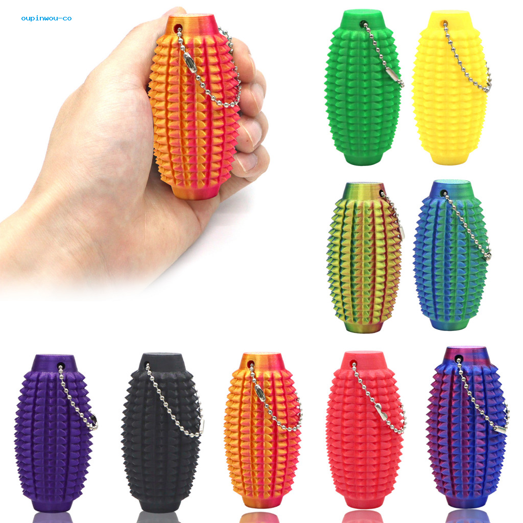 oupinwou Anxiety Relief Tool Spiky Fidget Keychain for Anxiety Relief ...
