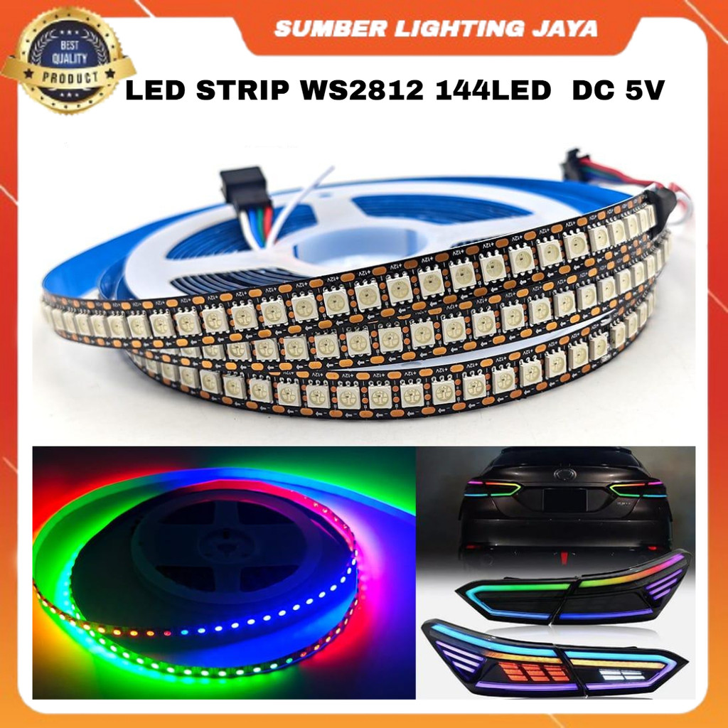 DC5V WS2812B 5050 RGB 144L LED STRIP LIGHTS / CEILING DECORATION LIGHTS ...