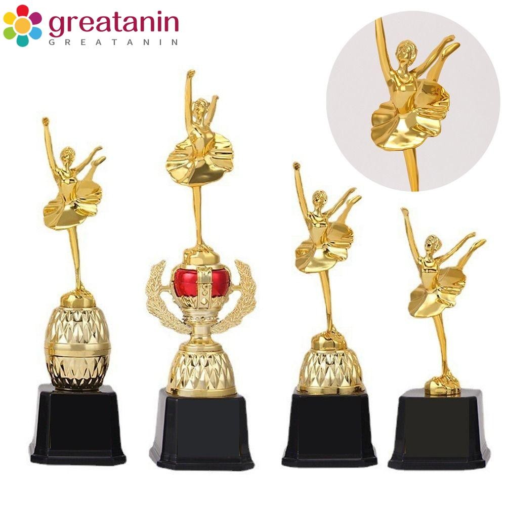GREATANIN Gold Trophy Awards, Ballet Girls Medals Small Cup, High ...