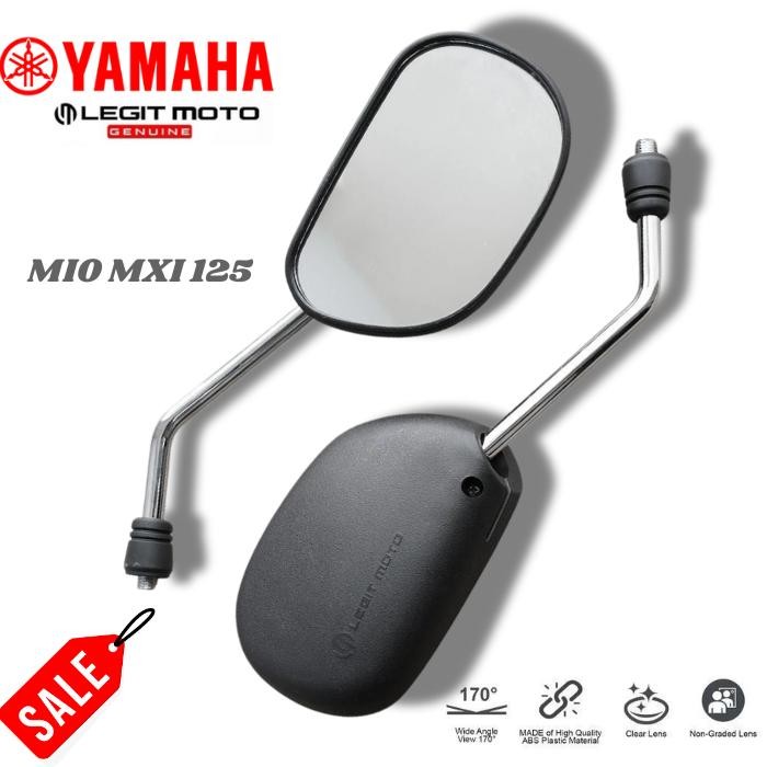 MIO MXI 125 |LEGITMOTO side mirror Chrome Long Stem ROTATABLE Non ...