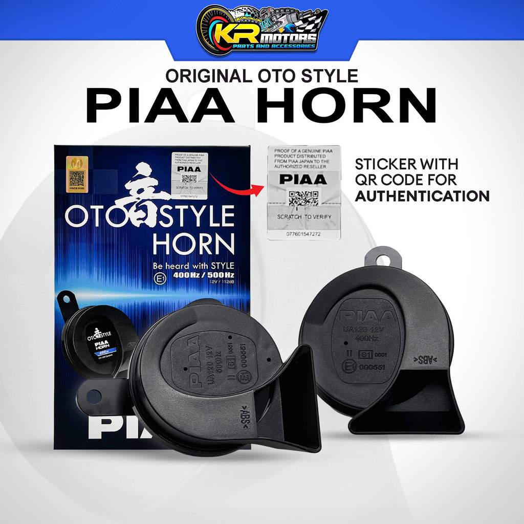 Original PIAA Universal Dual Tone Motorcycle Horn - Oto Style MOCC Horn ...