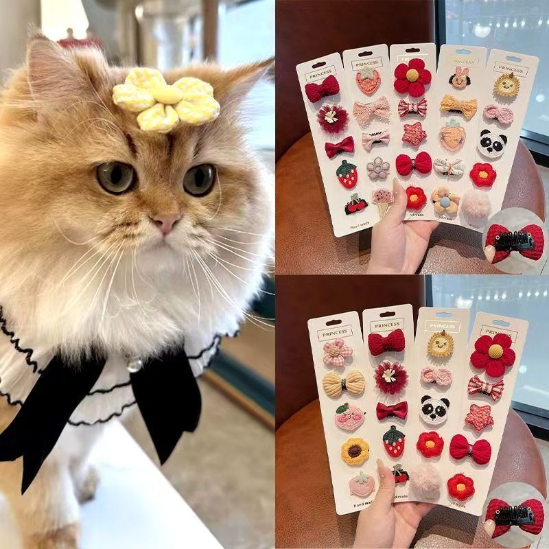 Hair Clips for Puppies, Pet Dog Hair Accessories, Non-Slip Ornaments ...