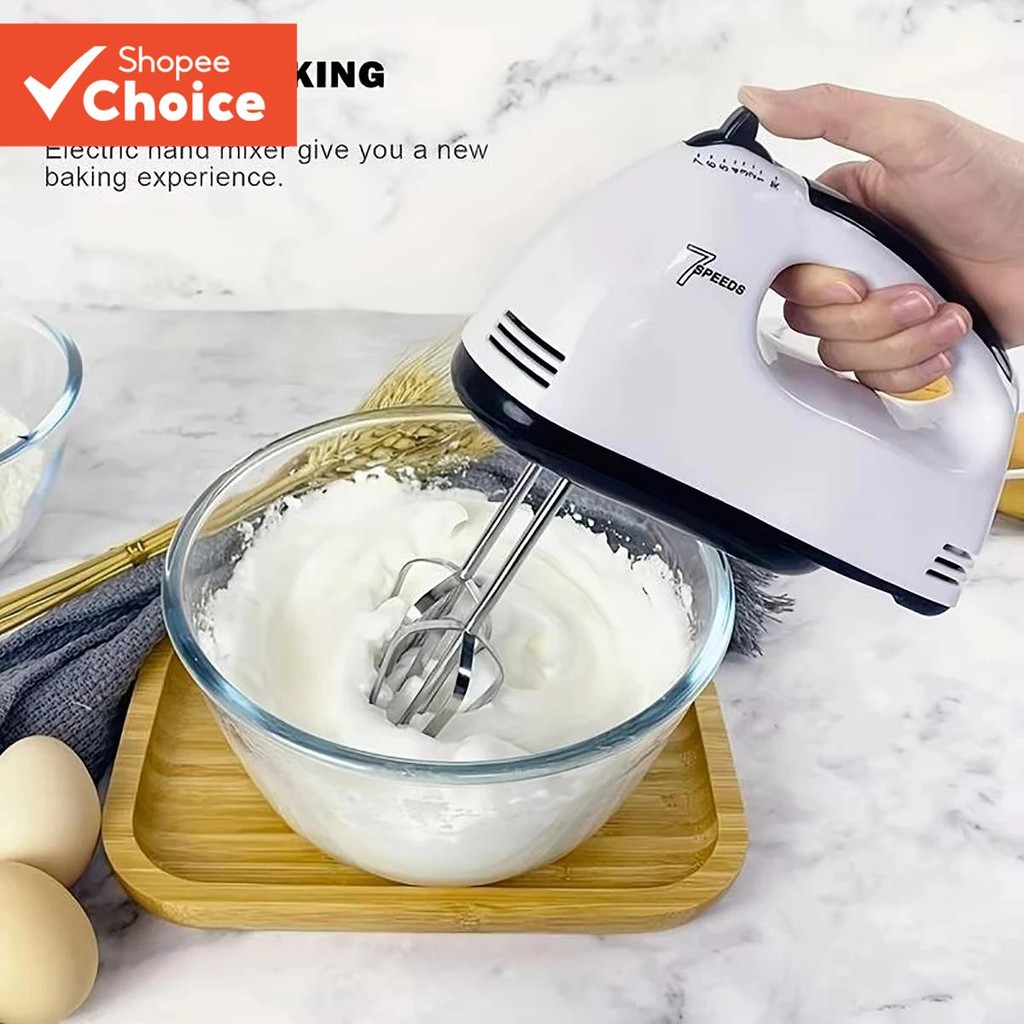 Electric Hand Mixer Handhel d Egg Beater Cream Whipper Cake Whisk Food ...