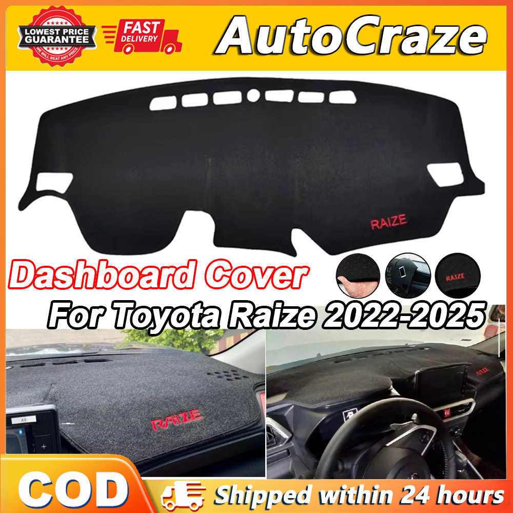 Dashboard Dash Mat Cover for Toyota Raize 2022-2025 Onwards Sun Shields ...