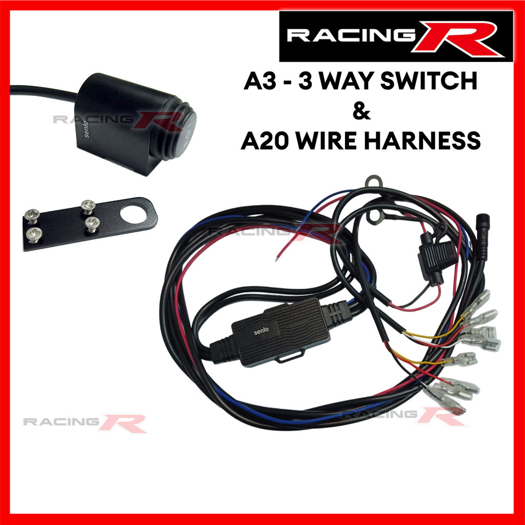 Wire Harness with Fuse & Ballast / A1 or A3-3Way Switch for SENLO Mini ...