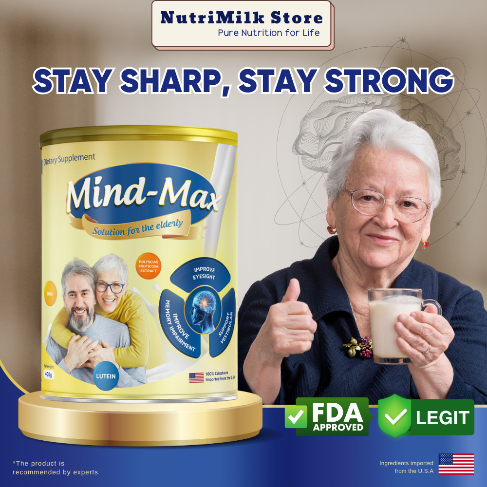 [LEGIT] Mind Max Premium Adult Milk 400g Care Cognitive Function ...