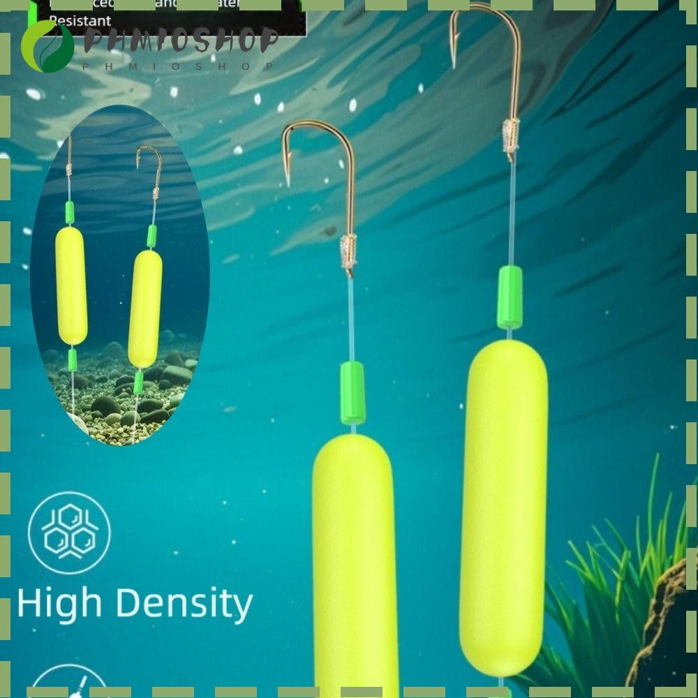 MIOSHOP 30pcs Fishing Hair Rigs Hook floating, 2Color Suspension Carp ...