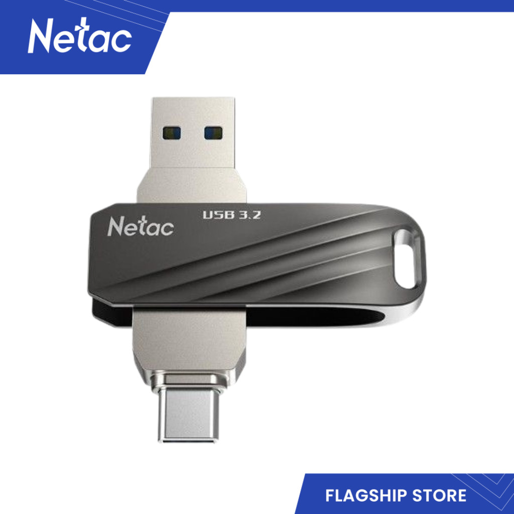Netac NT03US11C US11 USB3.2 Type C Dual Flash Drive Black | 64GB, 128GB ...