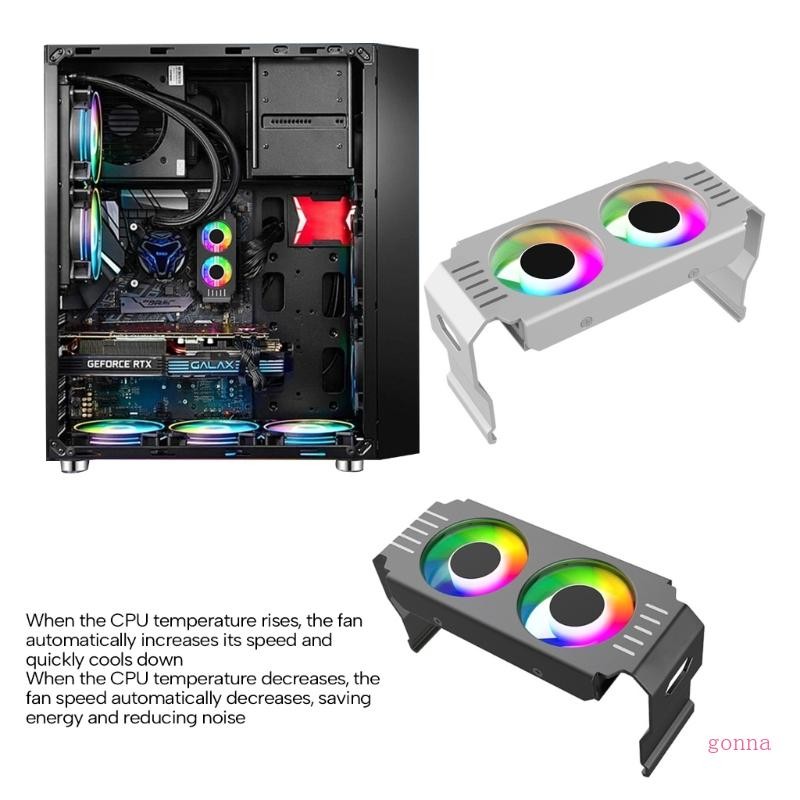 gonna Desktop DDR-DDR5 Memory Radiator ARGB Fan Two Fans PWM ...