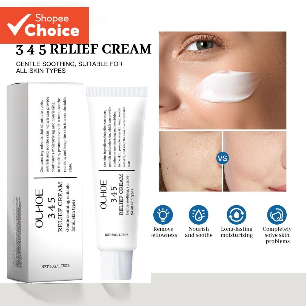 345 Relief Cream Nourish Skin Provide Moisturizing And Calming Lifting ...