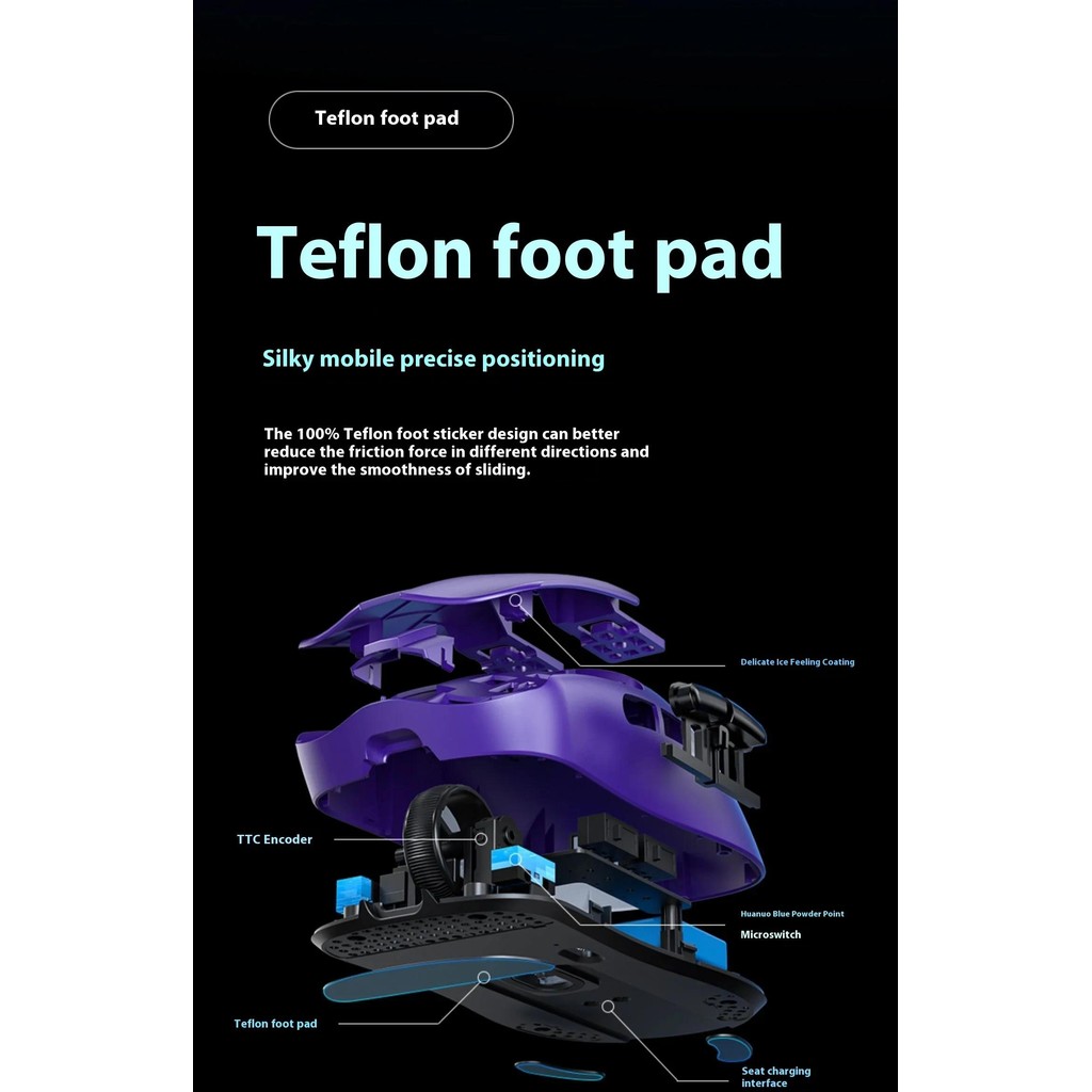 LEOBOG GM3 Wireless Gaming Mouse PAW3311 12000DPI Lightweight Buletooth ...