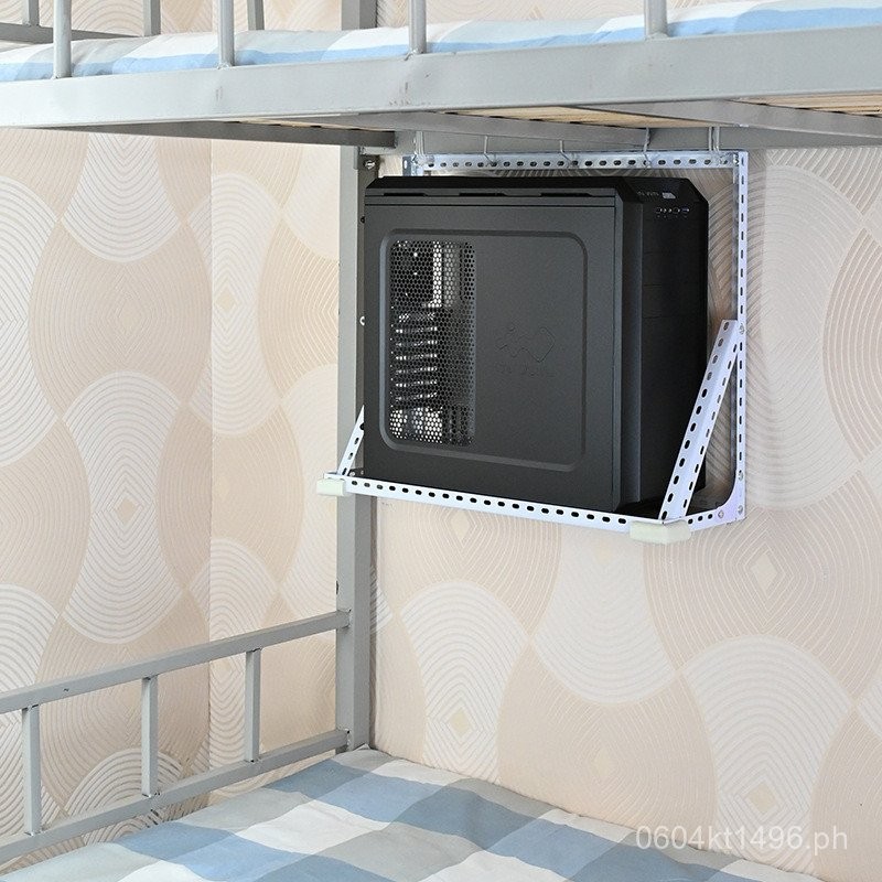 Wall Mount Bracket Main Frame Storage Rack Metal Shelf Hanging Computer ...