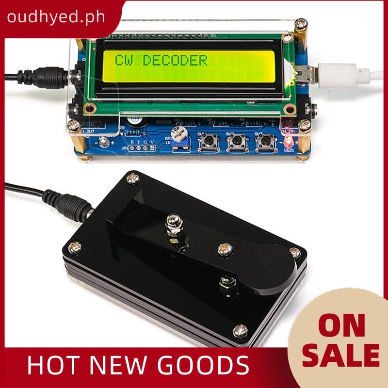 PHOU Upgraded CW Morse Code Decoder Finished +Case+Button Kit with Digital LCD CW Trainer Morse ...