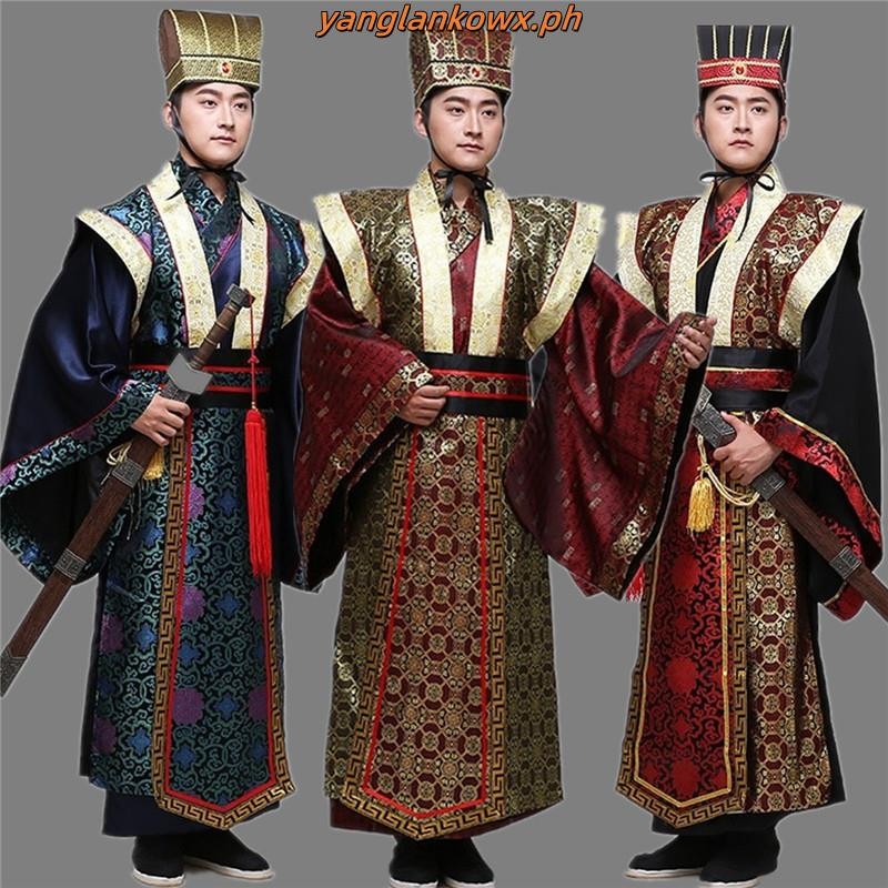 Ancient Costume Male Hanfu Scholar Straight Tang Suit Qin Dynasty ...