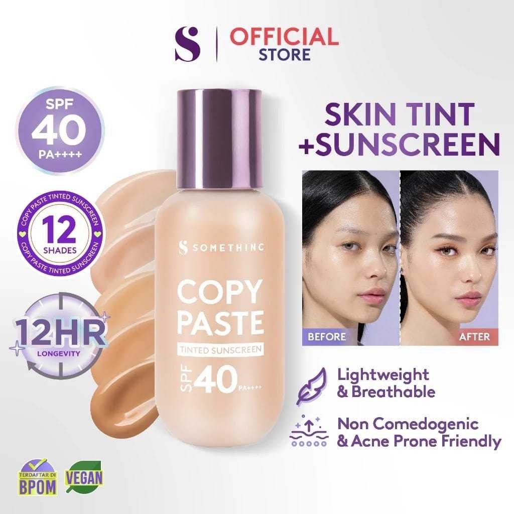 MEME SOMETHINC Copy Paste Tinted Sunscreen Spf40 Pa++++ | Shopee ...