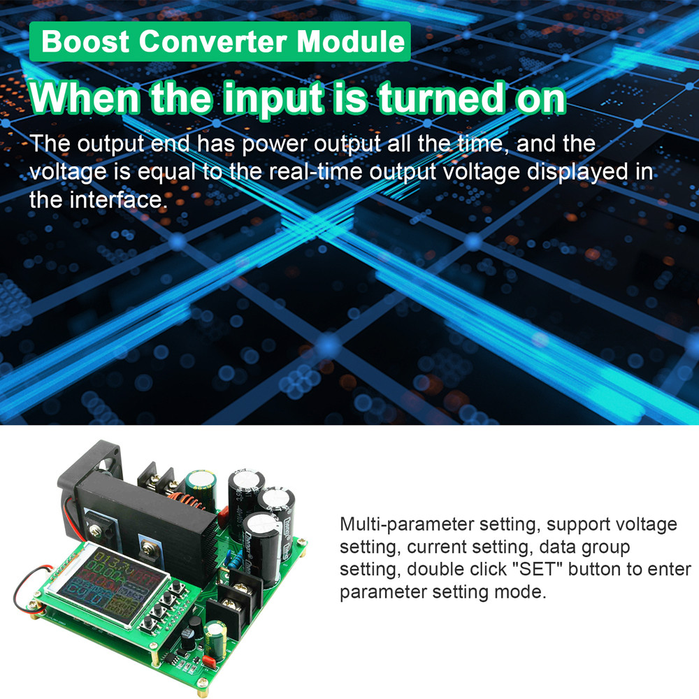 rrianfo-ph 900W Boost Converter Constant Current Voltage Module DC9-60V ...
