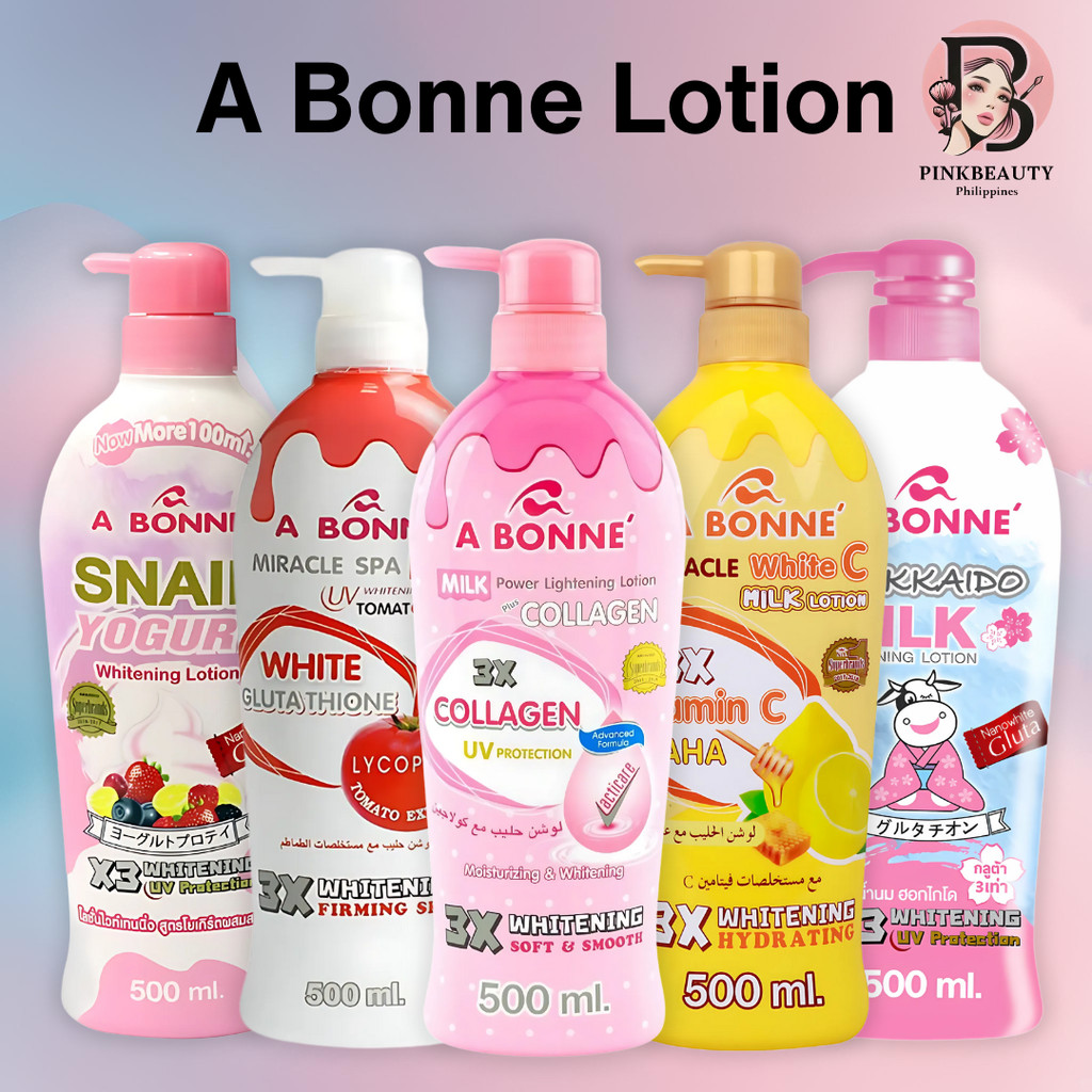 A BONNE Whitening Lotion Collagen 500ml | Shopee Philippines