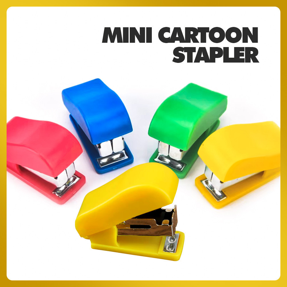 Mini Cute Stapler Small Portable Staplers Various Color Children School ...