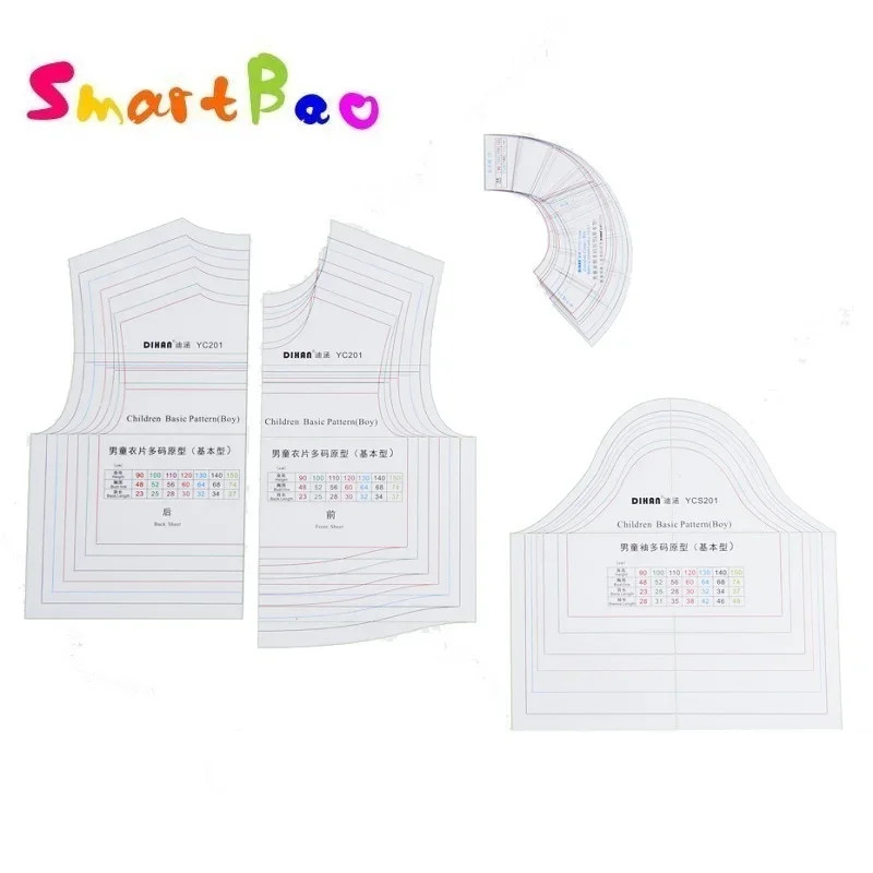 1:1 Children Sewing Pattern Drafting Rulers Pattern Making Ruler for ...