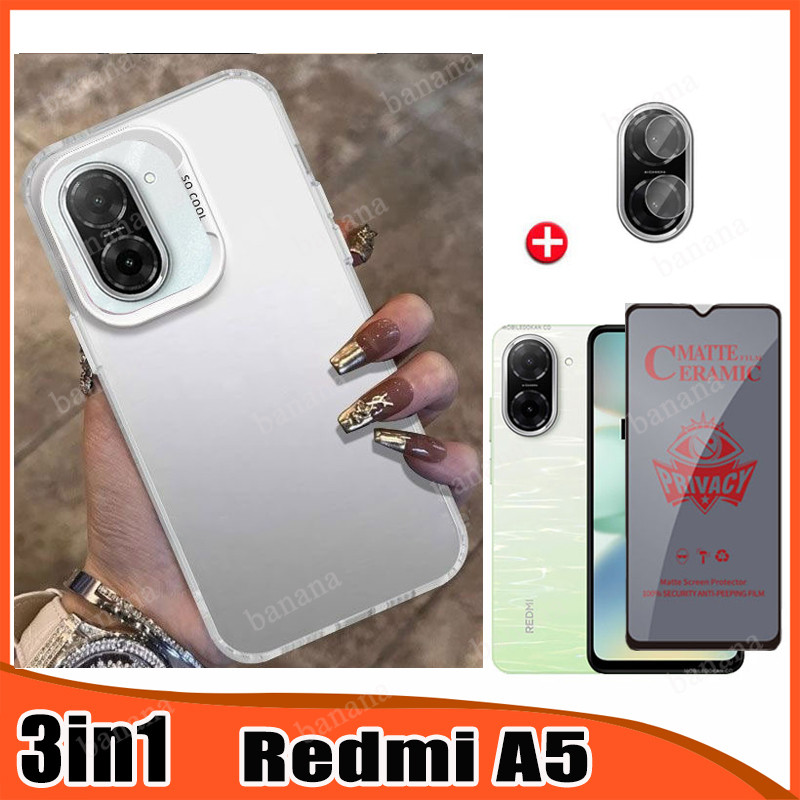 3in1 Redmi A5 Phone Case for Redmi A4 A3 14C 13C 12C 10C Soft Ceramic ...