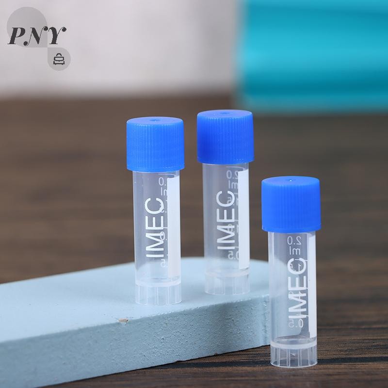 CBS 50Pcs 1.8ml(2ml) Plastic Graduated Cryovial Plastic Test Tube ...