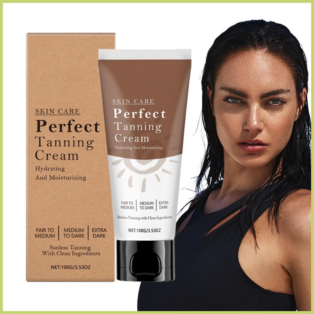 Tanning Lotion 100g Natural Tanning Accelerator Cream Non-Greasy Beauty ...