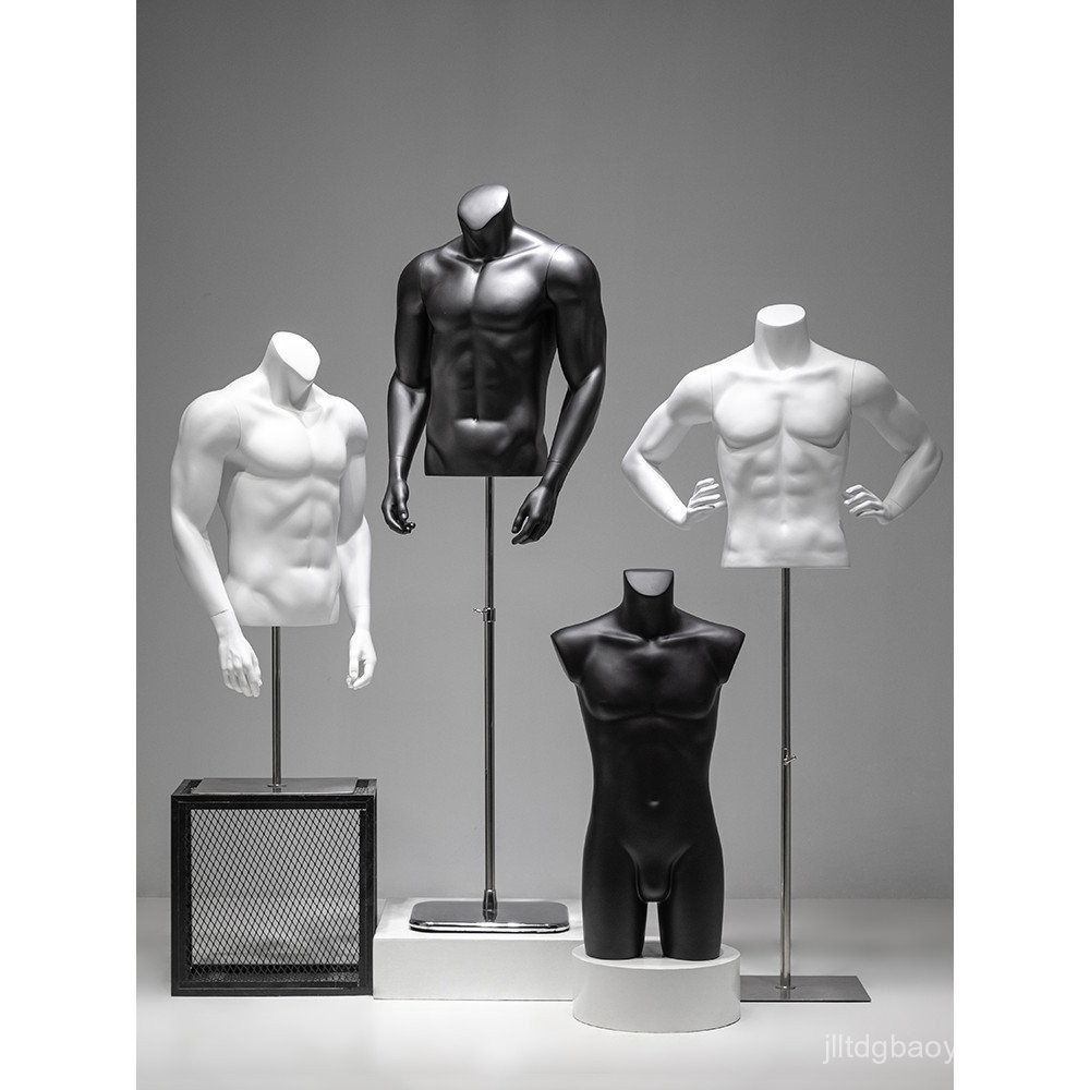 Clothing Store Mannequin Window Props Male and Female Full Body Muscle ...