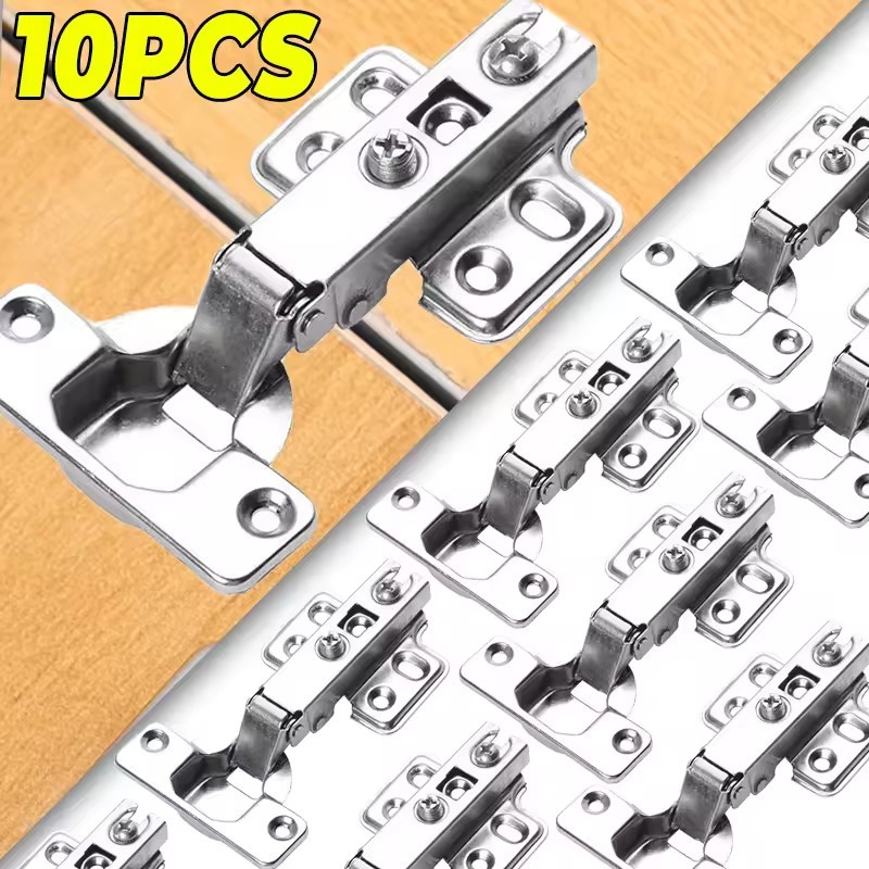 2/6/10Pcs Cabinet Door Buffer Hinges with Screws / Stainless Steel ...