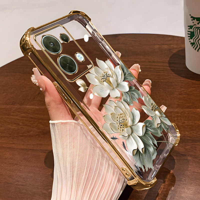 Case for OPPO RENO 13 5G 13 pro 5G 13F 5G phone casing 2025 Cute Lotus ...