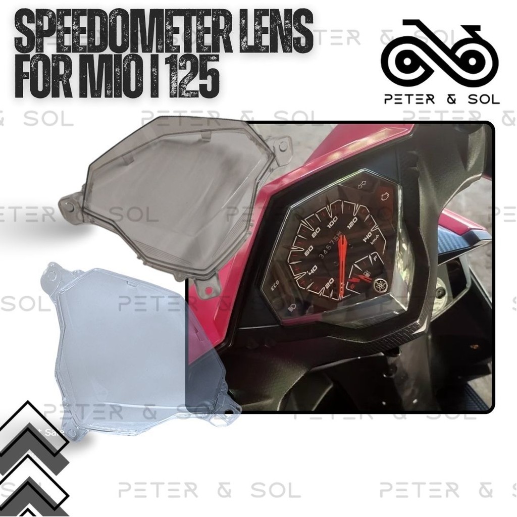 MOTORCYCLE PARTS SPEEDOMETER LENS CLEAR & SMOKE FOR MIO i 125 / M3 ...